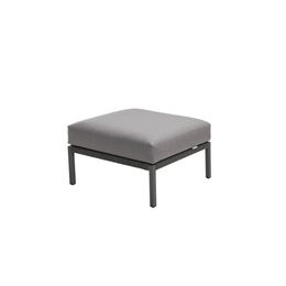 solpuri Club Lounge Hocker inkl. Polster anthracite/Anthracite Aluminium/String Flex