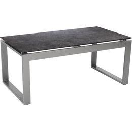 Stern Allround Beistelltisch Aluminium 110,5x60 cm Braun/Anthrazit Teak/Pulverbeschichtetes Aluminium