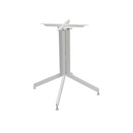 Stern Tischgestell Aluminium abklappbar 52x52 cm Weiß Pulverbeschichtetes Aluminium