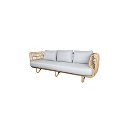 Cane-Line Nest 3-Sitzer Sofa inkl. Kissensatz Light Grey