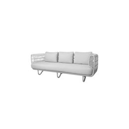 Cane-Line Nest 3-Sitzer Sofa inkl. Kissensatz White