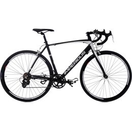 KS-Cycling Rennrad KS CYCLING Fahrräder Gr. 53 cm, 28 Zoll (71,12 cm), schwarz Rennräder
