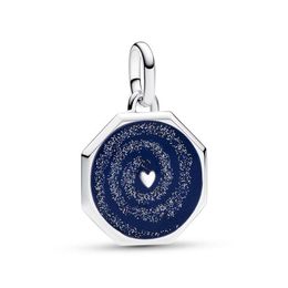 Pandora Charm-Einhänger Galaxie Herz Medaillon von Pandora aus 925er Silber