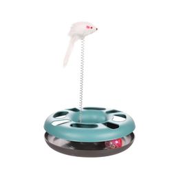 Flamingo Tier-Intelligenzspielzeug Katzenspielzeug Leatitia Zirkel blau