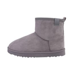 Ital-Design Damen Snowboots Freizeit Snowboots Flach Flache Stiefeletten in Grau