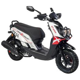 Motorroller Gt Union "PX 55 Cross-Concept" & Mofas rot (weiß, rot, schwarz) Motorroller