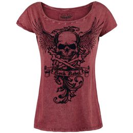 Rock Rebel by EMP All In The Mind T-Shirt bordeaux in L