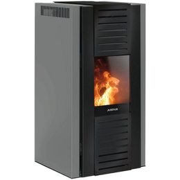 Justus Pelletofen Sirkos Aqua 2.0, 9,4 kW, Zeitbrand, wasserführend, grau