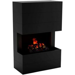 Glow Fire Elektrokamin »Tucholsky 3 side«, Wasserdampfkamin mit 3D Feuer mit integriertem Knistereffekt, schwarz