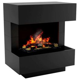 Glow Fire Elektrokamin »Kleist«, Wasserdampfkamin mit 3D Feuer mit integriertem Knistereffekt, schwarz