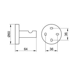 KEUCO Handtuchhaken Edition 90 19014, verchromt 19014010000