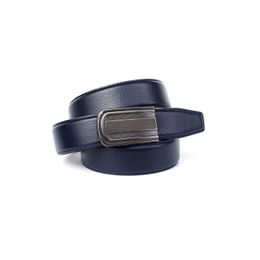 Anthoni Crown Ledergürtel Eleganter Business-Gürtel mit Metallschließe in Bicolor, blau