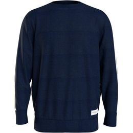 Tommy Hilfiger Underwear Sweater HWK TRACK TOP mit Markenlabel an den Ärmeln, blau