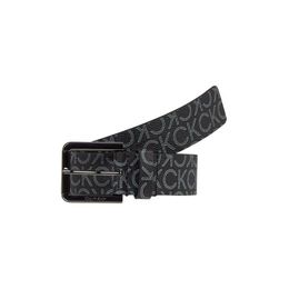 Calvin Klein Synthetikgürtel INLAY BAR MONO 35MM mit Muster, schwarz