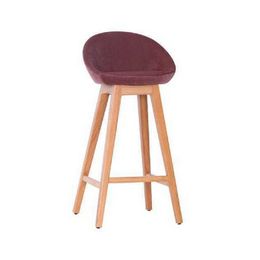 JVmoebel Stuhl Modern Lila Stuhl Designer Barhocker Holzstuhl stilvoll Luxus Möbel (1 St)