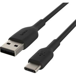 Belkin BoostCharge USB-C/USB-A Kabel PVC, 2m USB-Kabel, USB-C, USB Typ A (200 cm), schwarz