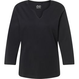 Adagio Shirt "Sibie", Split-Neck, 3/4-Arm, für Damen, schwarz, 46