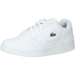 Lacoste T-Clip Sneaker, Leder, Logo-Detail, für Damen, weiß, 38