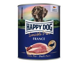 6 x 800g Dose Happy Dog France Ente Pur getreidefrei 100% tierisches Protein