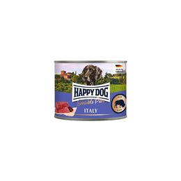 12 x 200g Dose Happy Dog Italy Büffel Pur getreidefrei 100% tierisches Protein