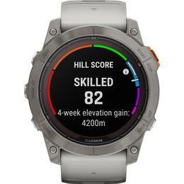 Garmin® Touchscreen-Smartwatch FĒNIX®7X PRO - SAPPHIRE SOLAR EDITION "010-02778", grau, 99