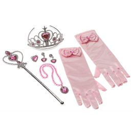 buttinette Kinder-Set "Prinzessin", rosa/silber