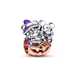 Pandora Charm-Einhänger Disney Micky Maus & Minnie Maus Halloween Kürbis Charm von Pandora