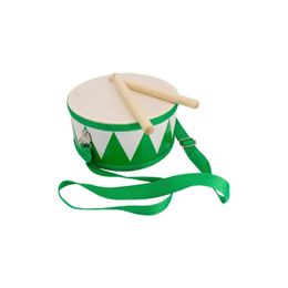 GICO Spielzeug-Musikinstrument Trommel für Kinder grün-weiss Kindertrommel Holz D: 20 cm- 3845g