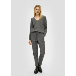 s.Oliver 7/8-Hose Relaxed: Twill-Hose mit Tapered Leg Durchzugkordel