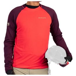 ENDURA - Singletrack Fleece - Radtrikot Gr S rot