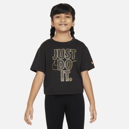 Nike Shine Boxy Tee T-Shirt für jüngere Kinder - Schwarz