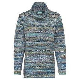 DW-Shop Alpaka-Pullover, Muster blau, 48/50