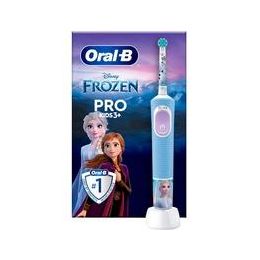 Braun Oral-B Vitality Pro 103 Kids Frozen, Elektrische Zahnbürste hellblau/weiß Stufen: 2 Stufen