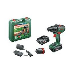 Bosch Akku-Schlagbohrschrauber AdvancedImpact 18 grün/schwarz, 2x Li-Ionen Akku 1,5Ah, Koffer, POWER FOR ALL ALLIANCE Leistung/Spannung: Akku-Betrieb, 18Volt Drehzahl max.: 1.500 U/min Werkzeug-Aufnahme: Schnellspann-Bohrfutter