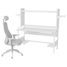 IKEA FREDDE / MATCHSPEL Gamingschreibtisch und -stuhl