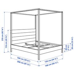 IKEA YTTERVÅG Himmelbettgestell