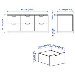 IKEA NORDLI Kommode mit 6 Schubladen