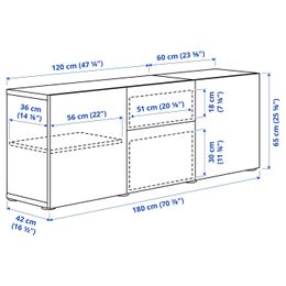 IKEA BESTÅ Aufbewahrung mit Schubladen