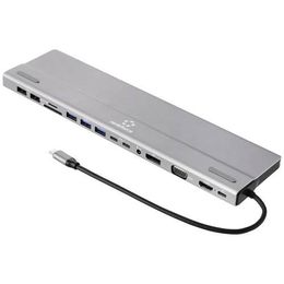 Renkforce Notebook Dockingstation RF-DKS-902 Passend für Marke: Universal integrierter Kartenleser, USB-C® Power Delivery