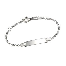 F Armband 925/- Sterling Silber 13+2cm Glänzend