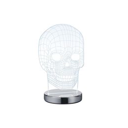 REALITY LEUCHTEN Tischleuchte SKULL (Farbe: chrom, Größe: onesize)