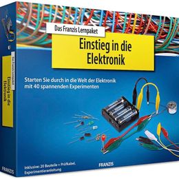 Das Franzis Lernpaket Einstieg in die Elektronik, Inklusive 20 Bauteile + Prüfkabel + Experimentieranleitung