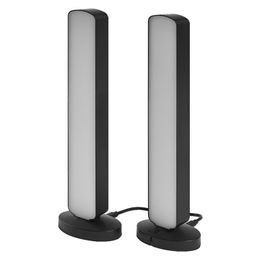 LEDVANCE Smartes WiFi-Stimmungslicht "Mood Light Bar", RGBTW, Schwarz, 2 Stück