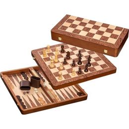 Philos Schach-Backgammon-Dame-Set, Feldgröße 50 mm