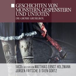 ZYX Music Geschichten von Monstern, Gespenstern und Untoten, 14 Audio-CD - Jürgen Fritsc Gelesen Von Matthias Ernst Holzmann (Hörbuch)