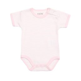 FIXONI® - Kurzarm-Body BASIC gestreift in rosa, Gr.50