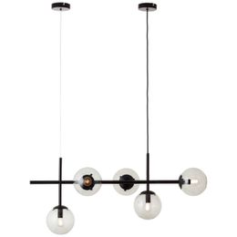 BRILLIANT LEUCHTEN Brilliant Ariol Pendelleuchte Schwarz, 5-flammig