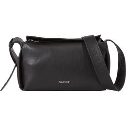 Calvin Klein Umhängetasche, Reißverschluss, Emblem, für Damen, schwarz