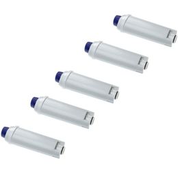 5x Wasserfilter Filter kompatibel mit DeLonghi esam 5400 EX1, esam 5450 EX1 Kaffeevollautomat, Espressomaschine, Blau, Weiß - vhbw