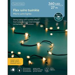 Led Micro Lichterkette mit Twinkle Funktionen 2.700 cm 360 Lichter klassisch warm - Lumineo